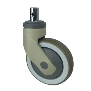 Hospital bed caster wheels with solid stem, P98GS-4''/5'', Industrial ...