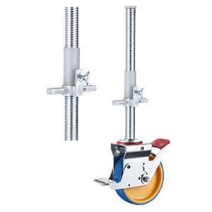 NEW developed scaffolding casters with adjustable jack, XinChen ...